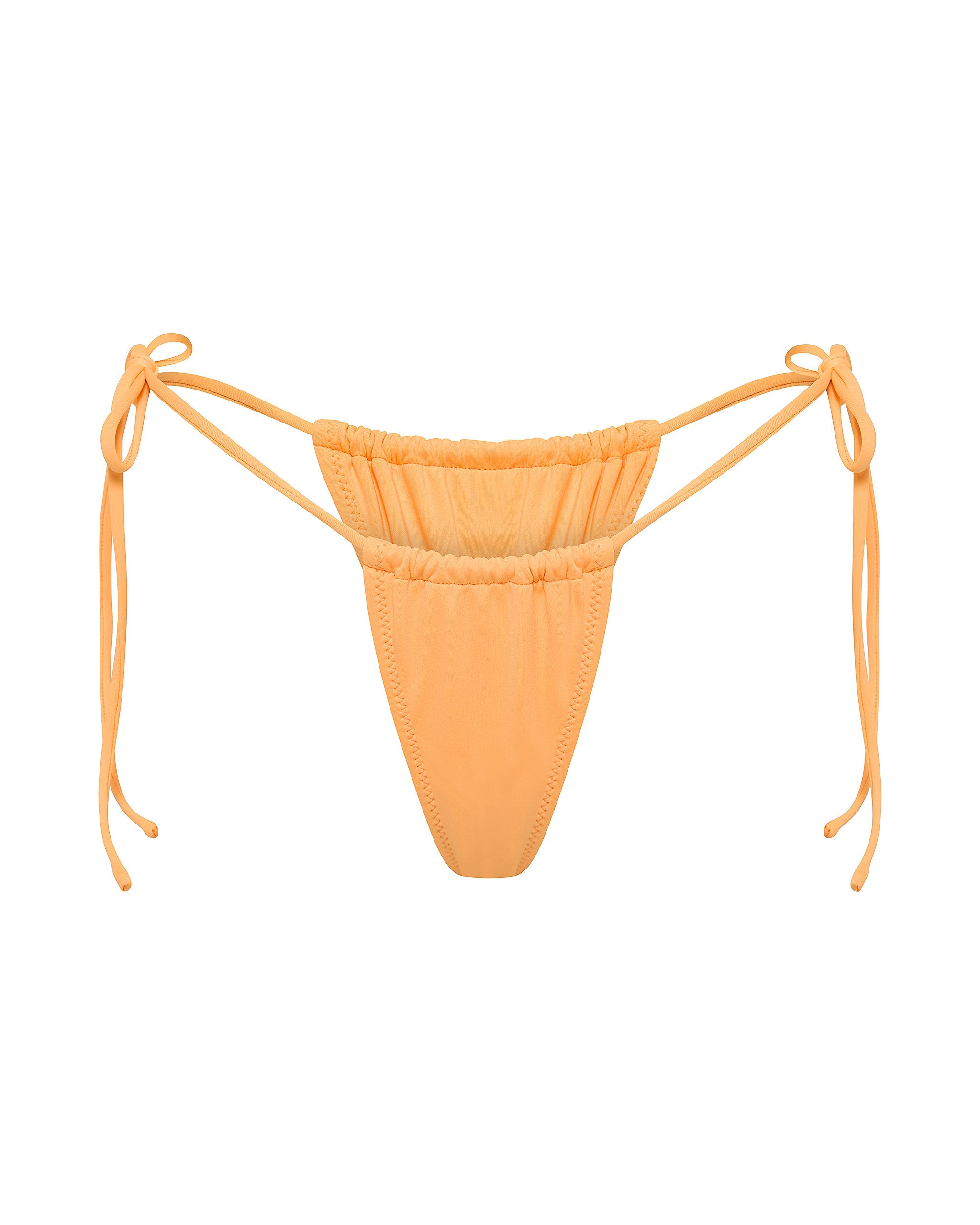 Peach Ruched Bikini Bottom – COLOR SWIMWEAR